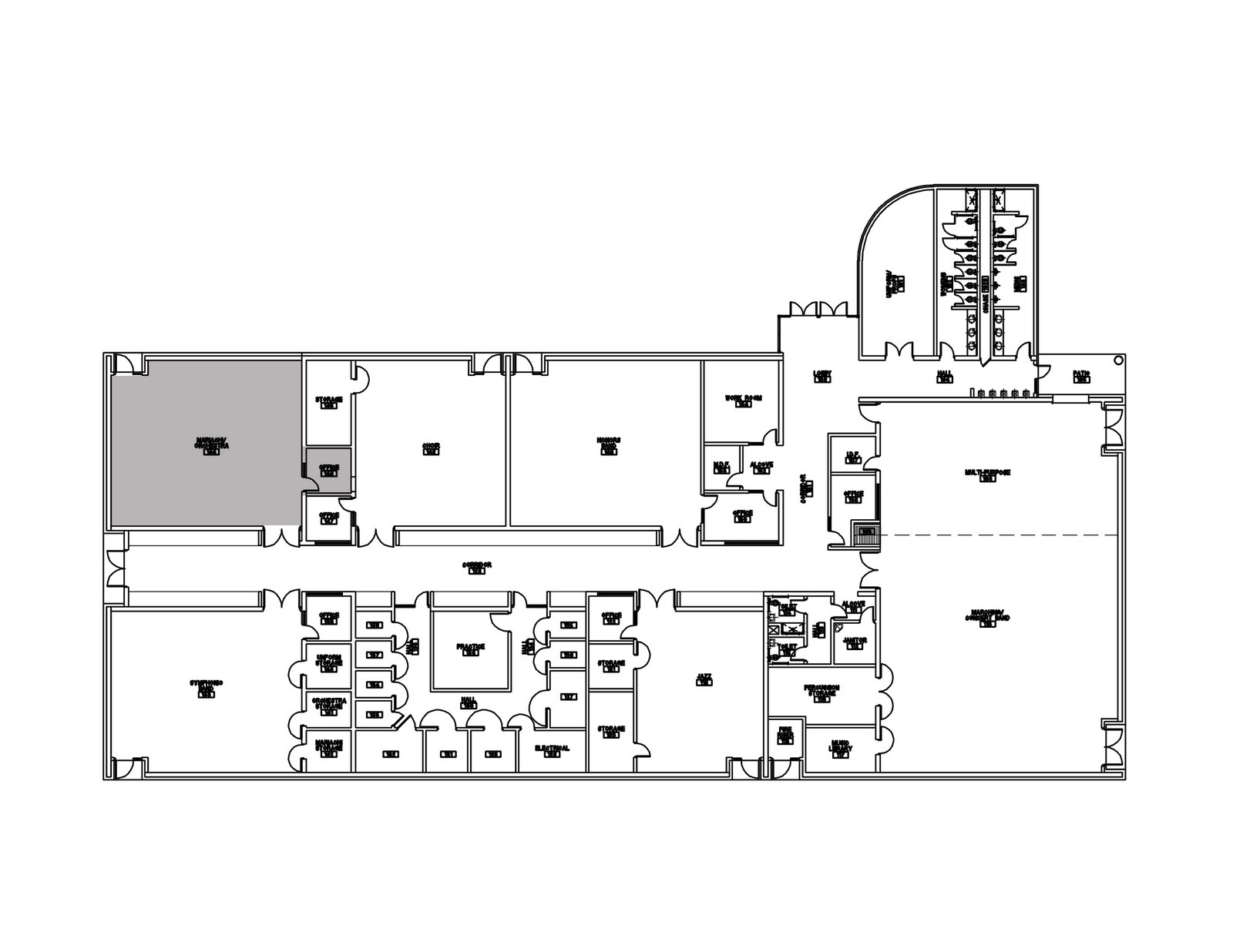 Mata + Garcia Architects Sketchbook: Weslaco High School Music Halls