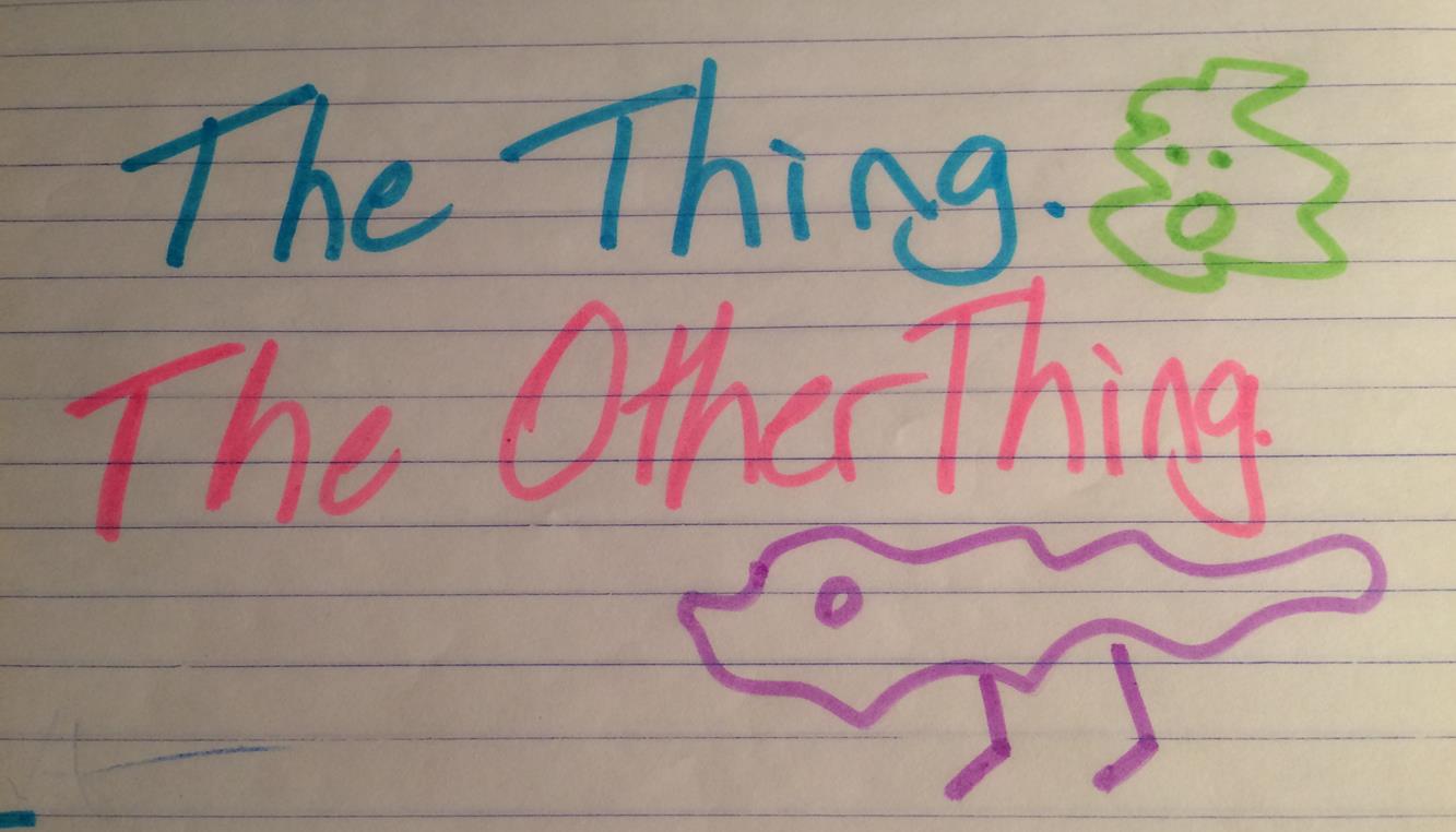 Christian Writers Downunder: The Plan, The Thing and The Other Things