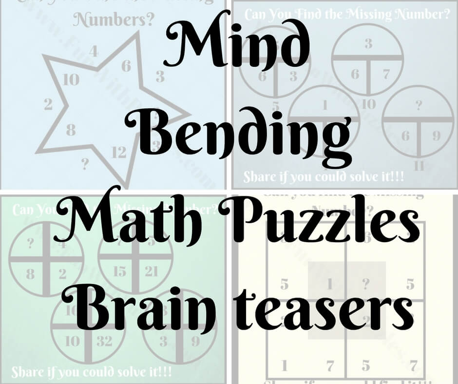 Mind Bending Math puzzles brain teasers for adults