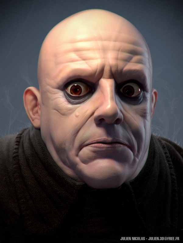 jujusculpt.com: Fester/Fétide Addams