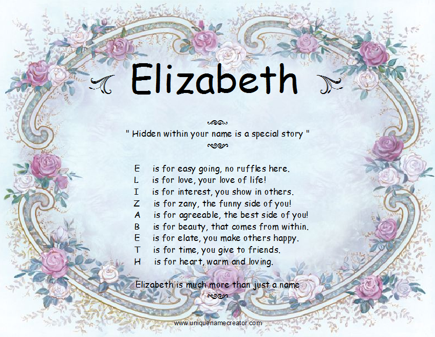Elizabeth | Unique Name Creator