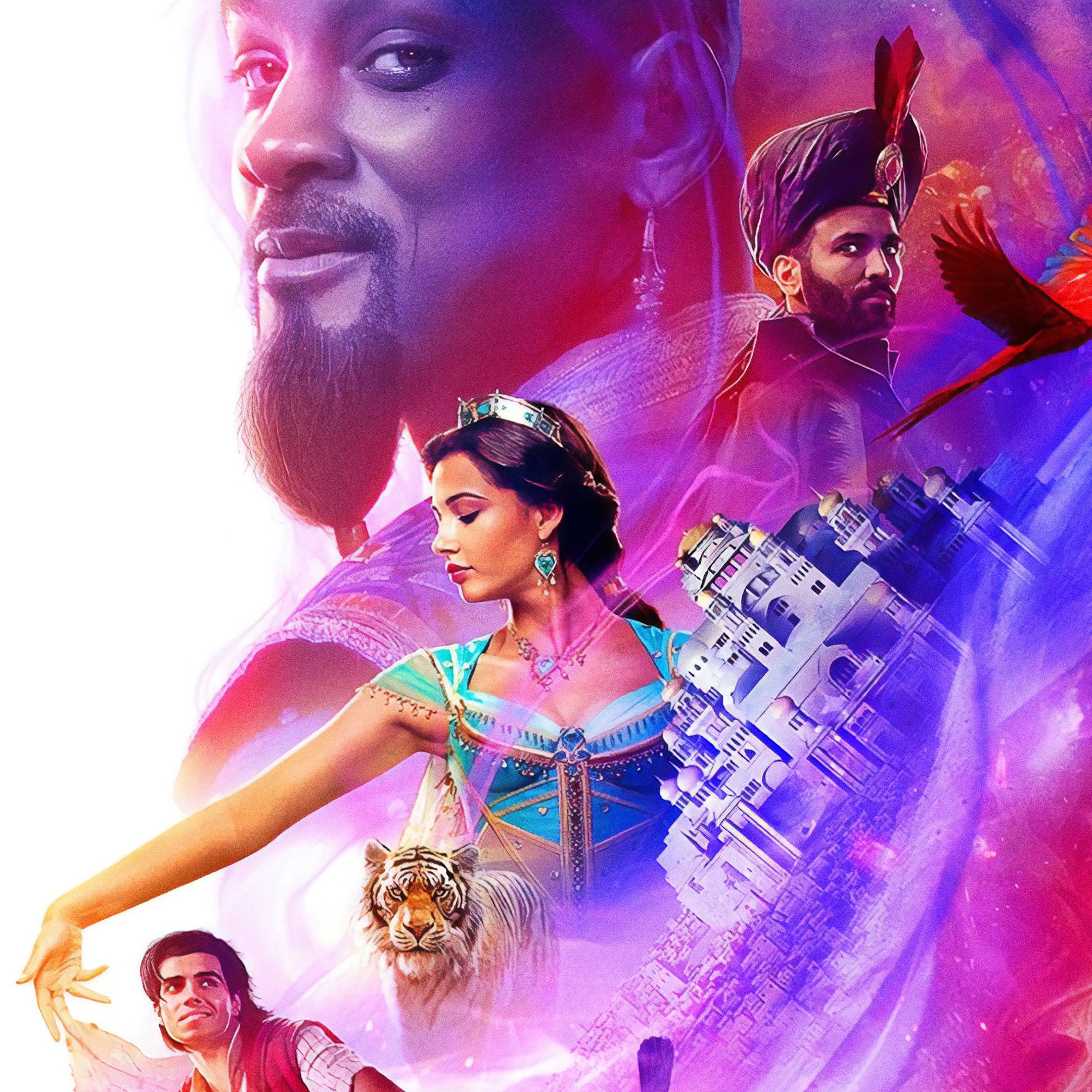Aladdin, 2019, Characters, 4K, #6 Wallpaper iPhone Phone