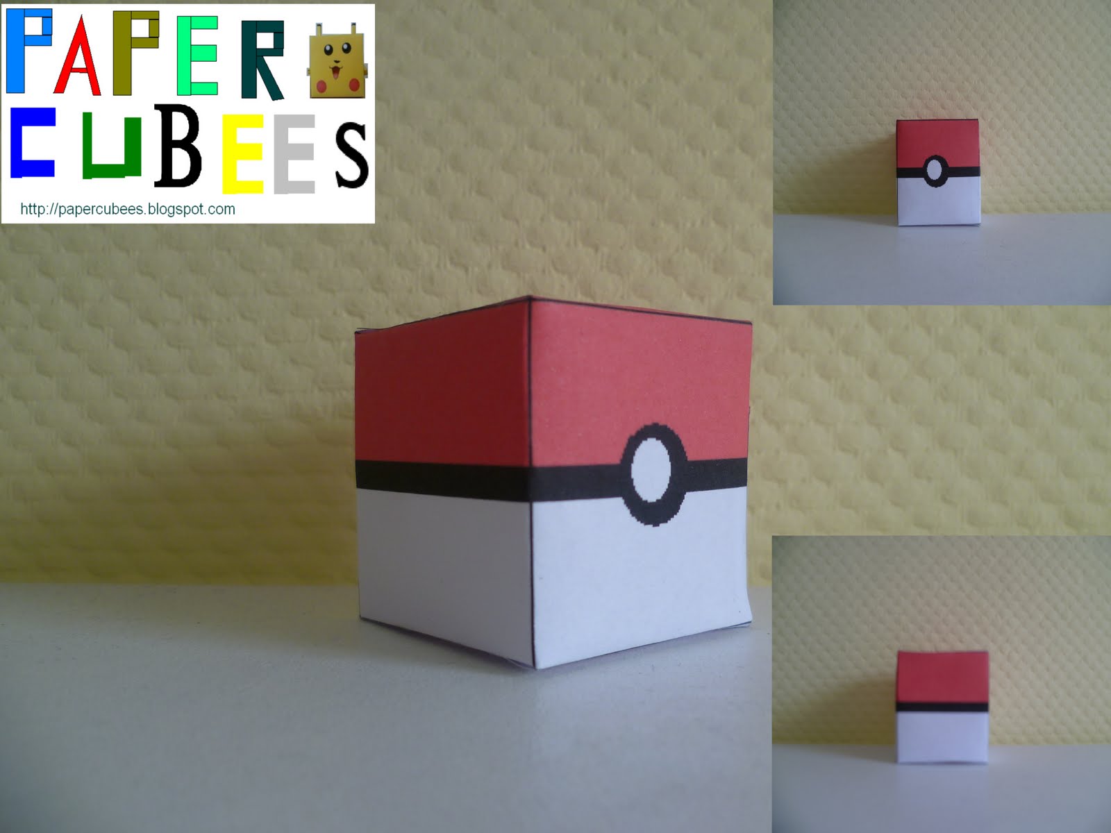 papercubees: pokeball cubee