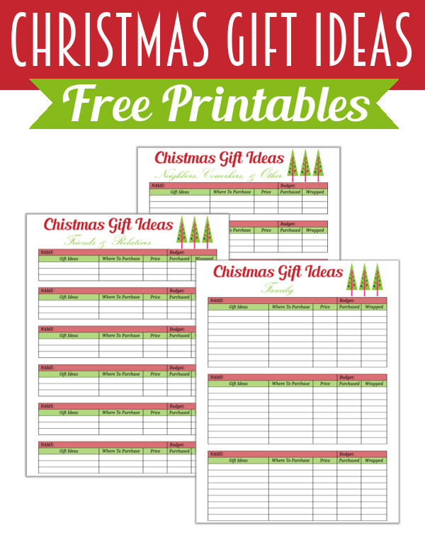 Christmas Gift Ideas - Free Printable | DIY home sweet home | Bloglovin’