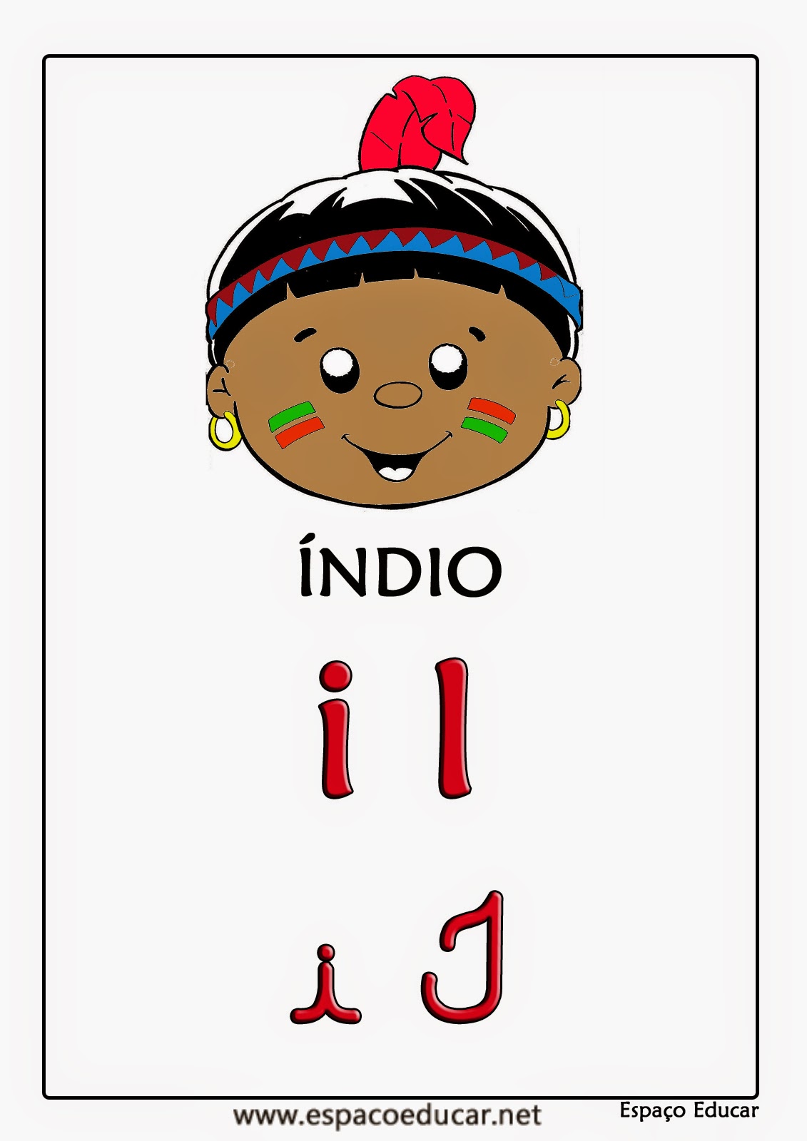 Cartazes Coloridos com vogais para imprimir!-ESPAÇO EDUCAR