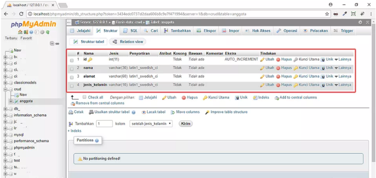 Tutorial Lengkap CRUD PHP MySQLi Part (1) Membuat Database MySQL ~ Abdhul