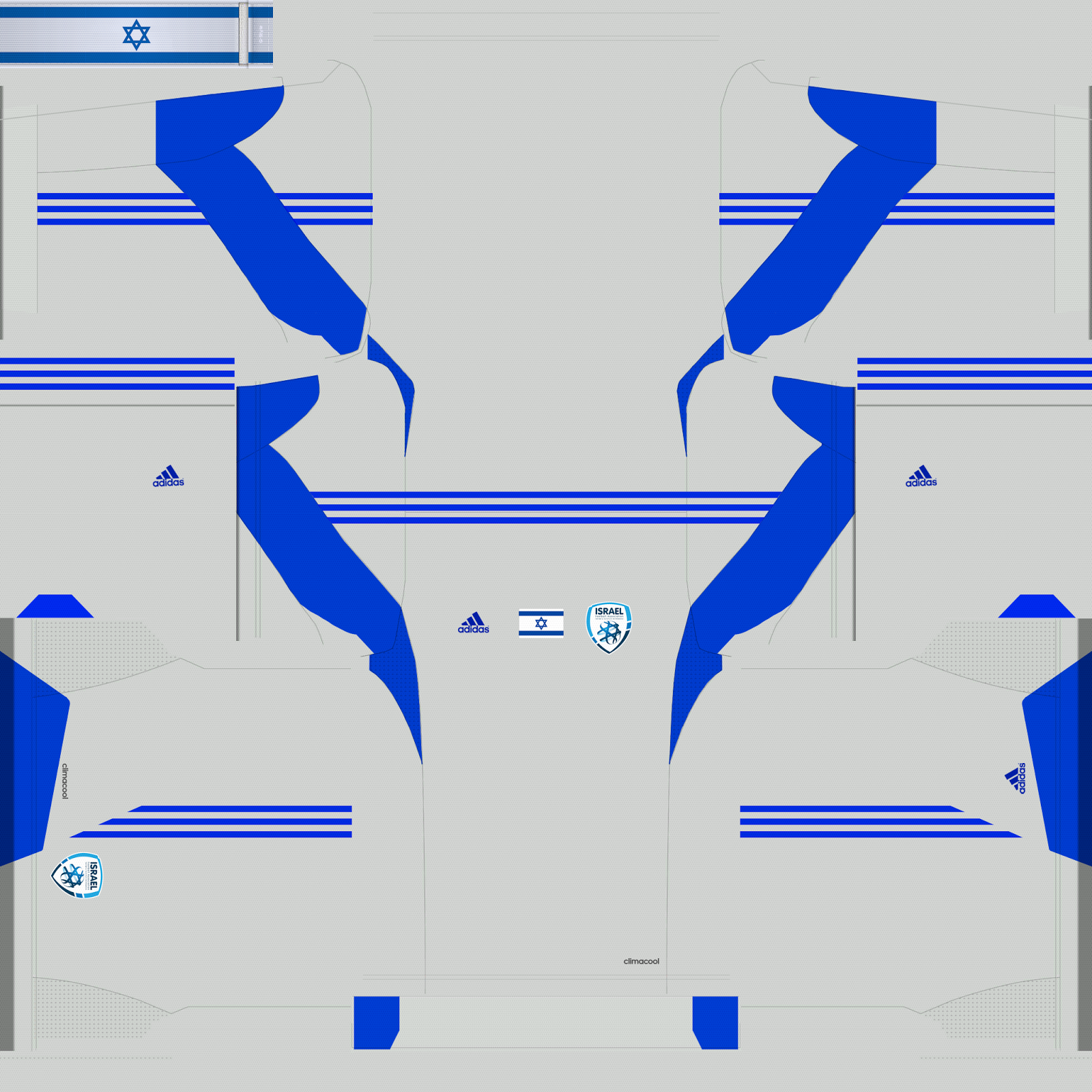 PES 2015 - EDIT: PES 2016 - Israel - uniforme PS4