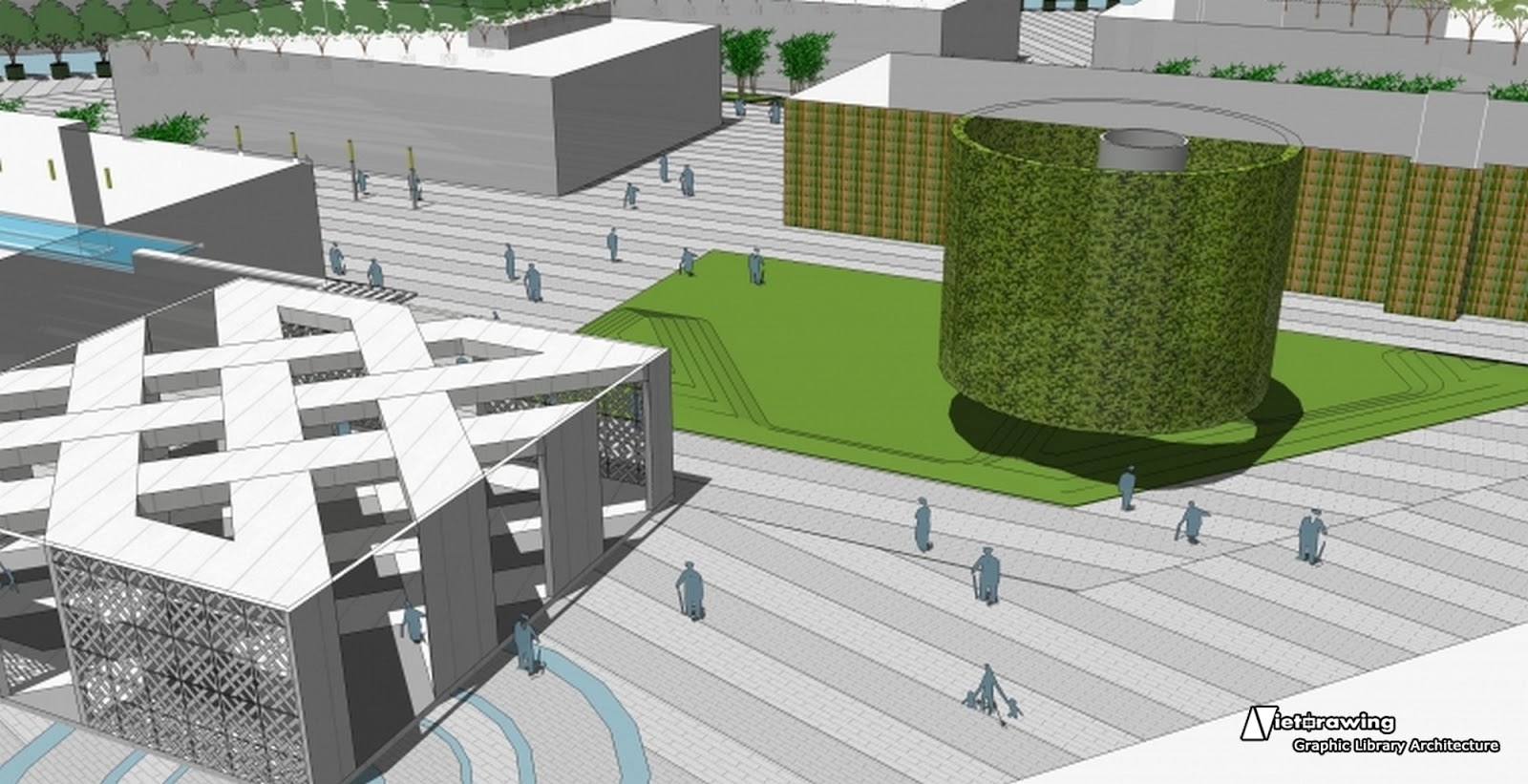 [SKETCHUP] LANDSCAPE MODEL 01 - ANARCHIVN