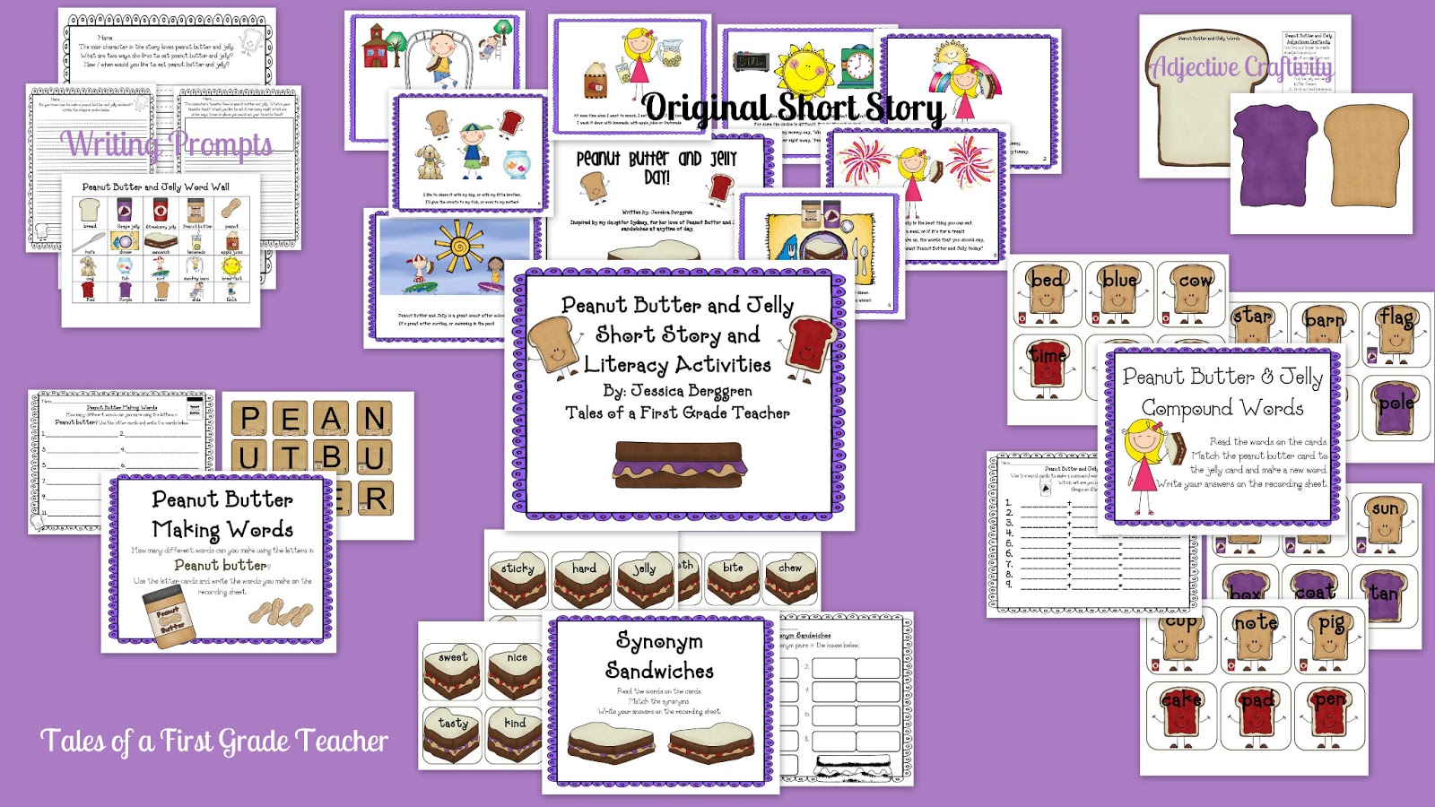 Tales-of-a-First-Grade-Teacher: Peanut Butter and Jelly Freebie--today ...