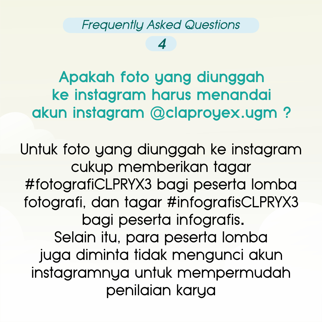 Frequently Asked Question Lomba Fotografi dan Infografis Claproyex #3 ...