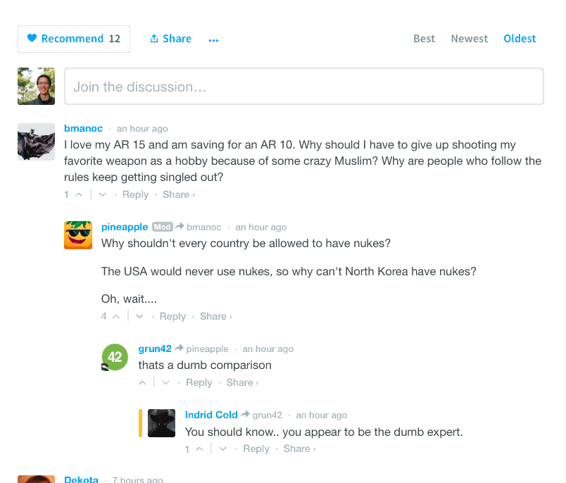 What does it look like after you have blocked someone