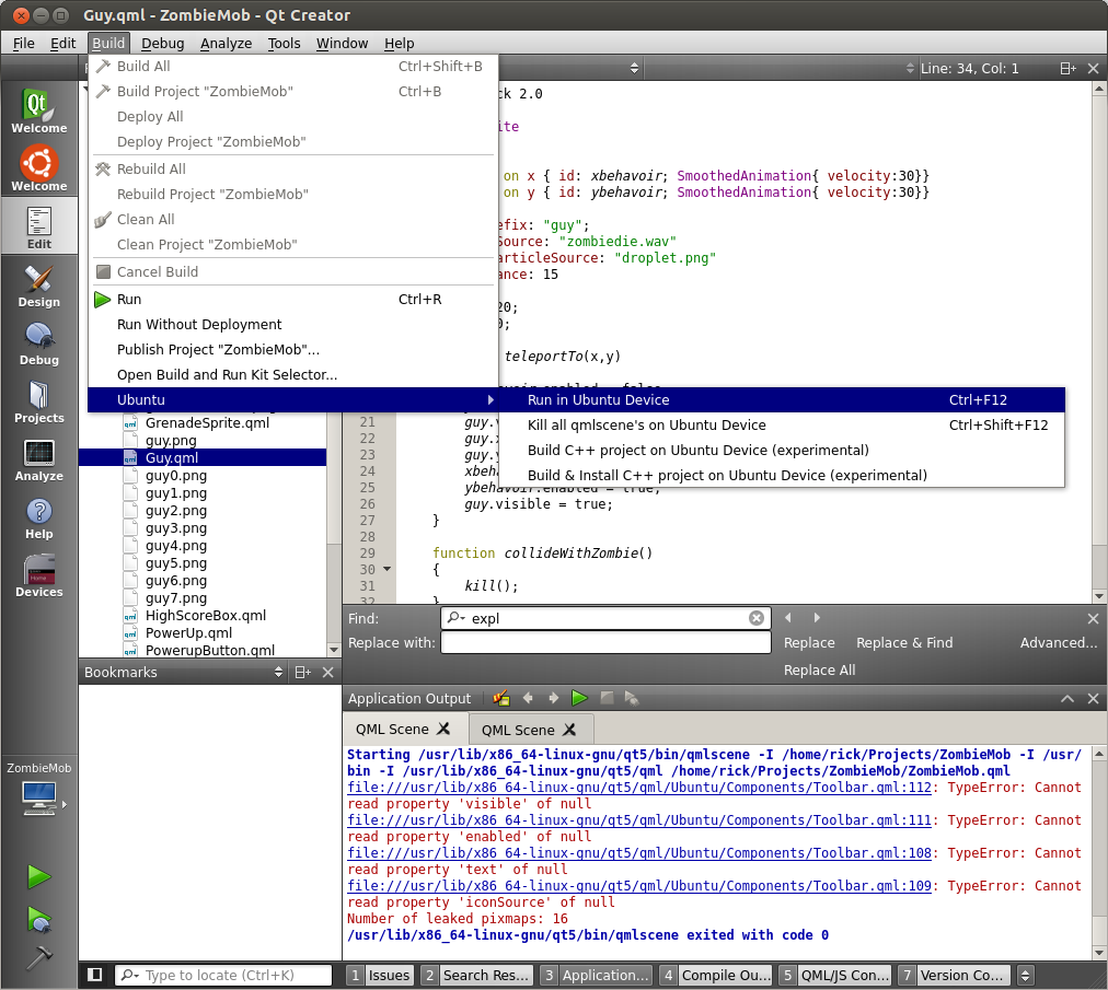 The Raving Rick: Sweet Ubuntu Device QtCreator Integration