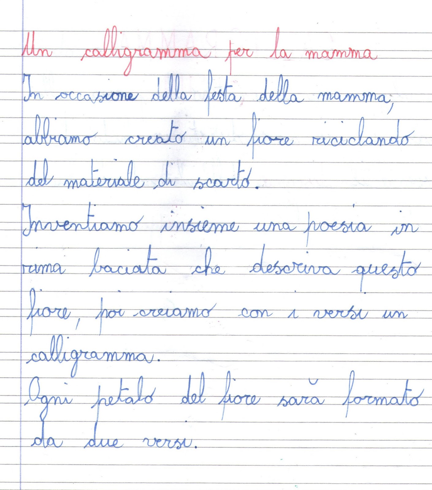 Il blog della maestra Roberta: Rime e calligramma
