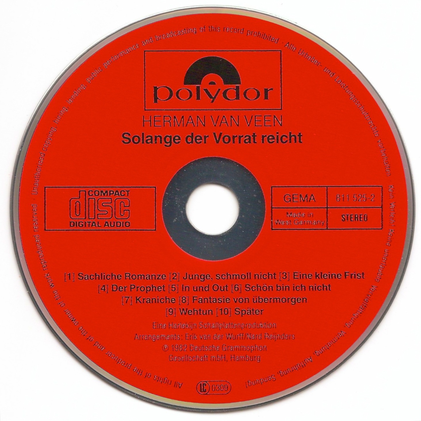 The First Pressing CD Collection: Herman van Veen - Solange der Vorrat ...