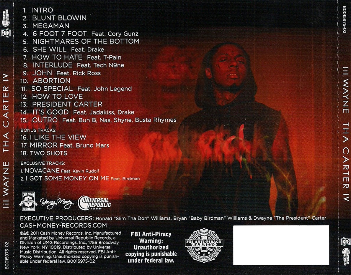 Encarte: Lil Wayne - Tha Carter IV (Deluxe Edition) - Encartes Pop