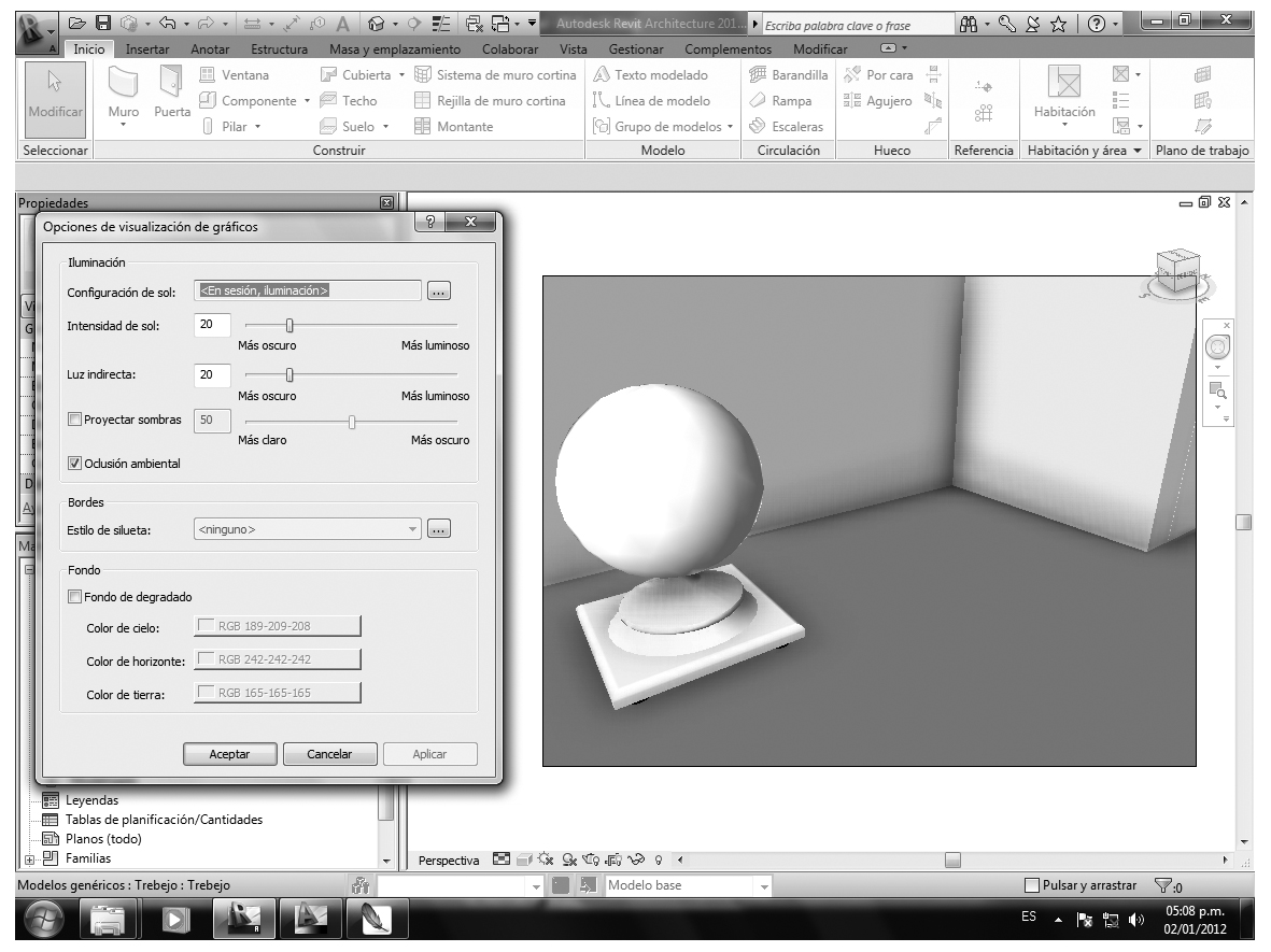 Oclusión Ambiental en Revit
