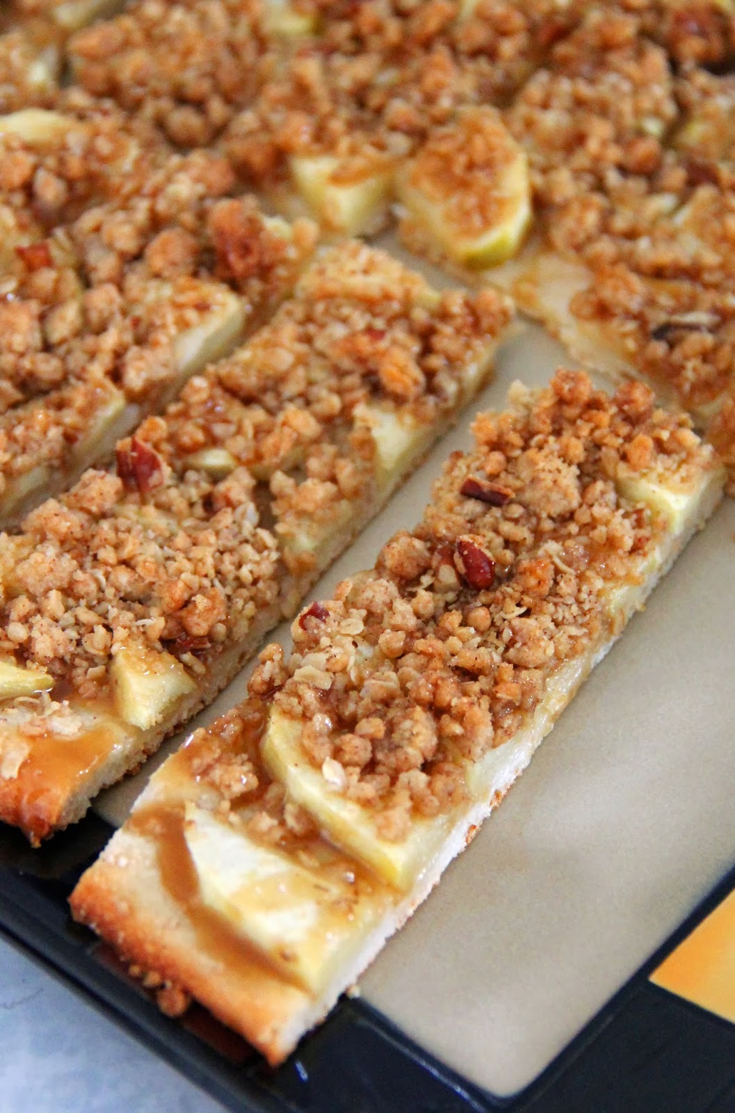 Jo and Sue: Salted Caramel Apple Crumble Pizza Sticks