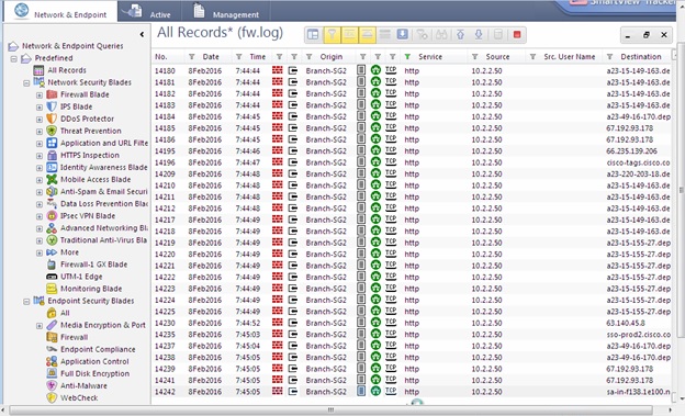 My Check Point CCSA Journal: Check Point SmartView Tracker