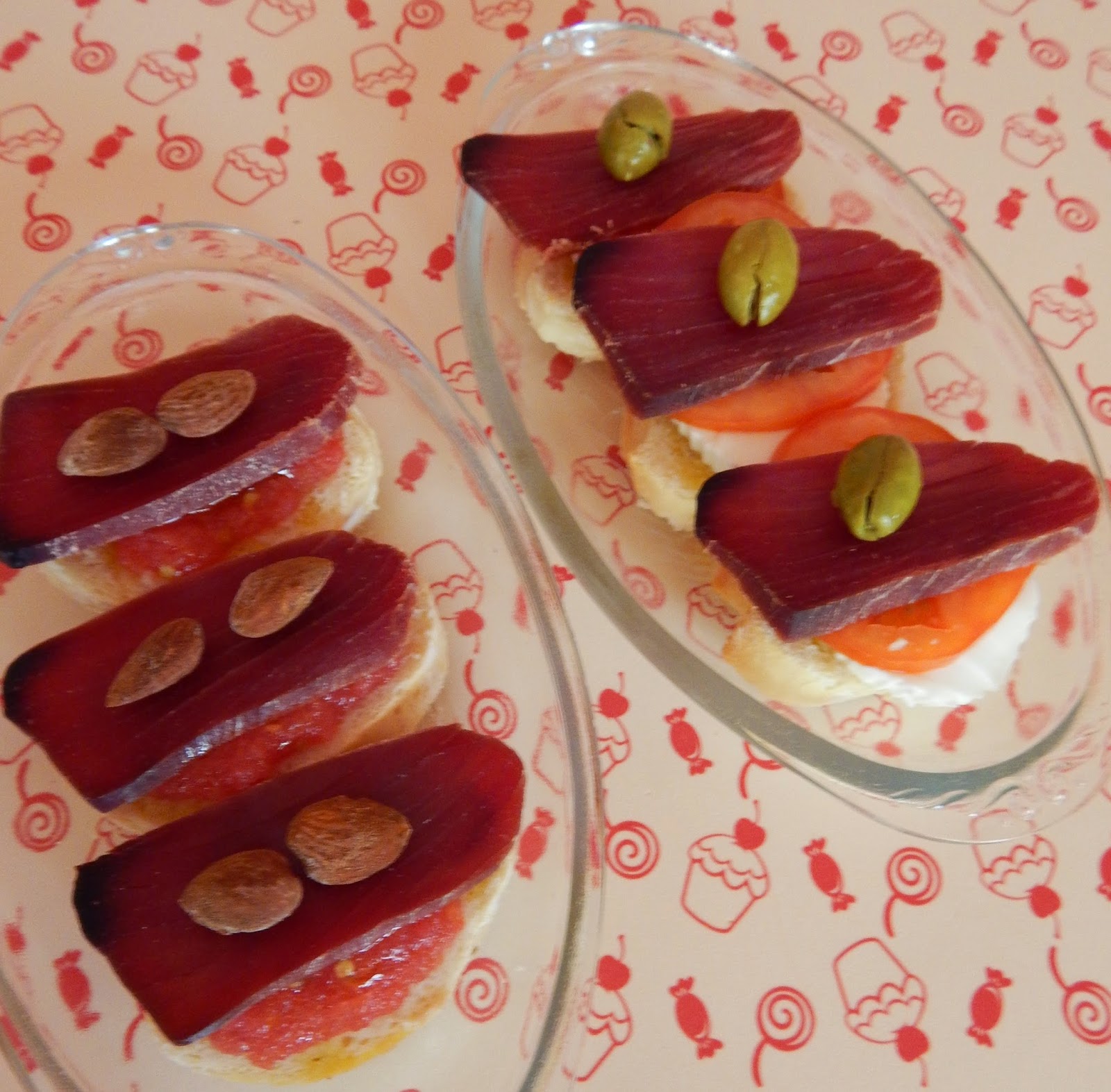 The Spanish Cookery: Tuna Mojama Tapas