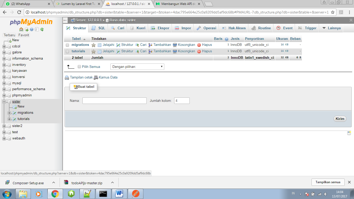 Tutorial RESTFul Web Service Menggunakan Lumen Laravel Dan AngularJs (Server)