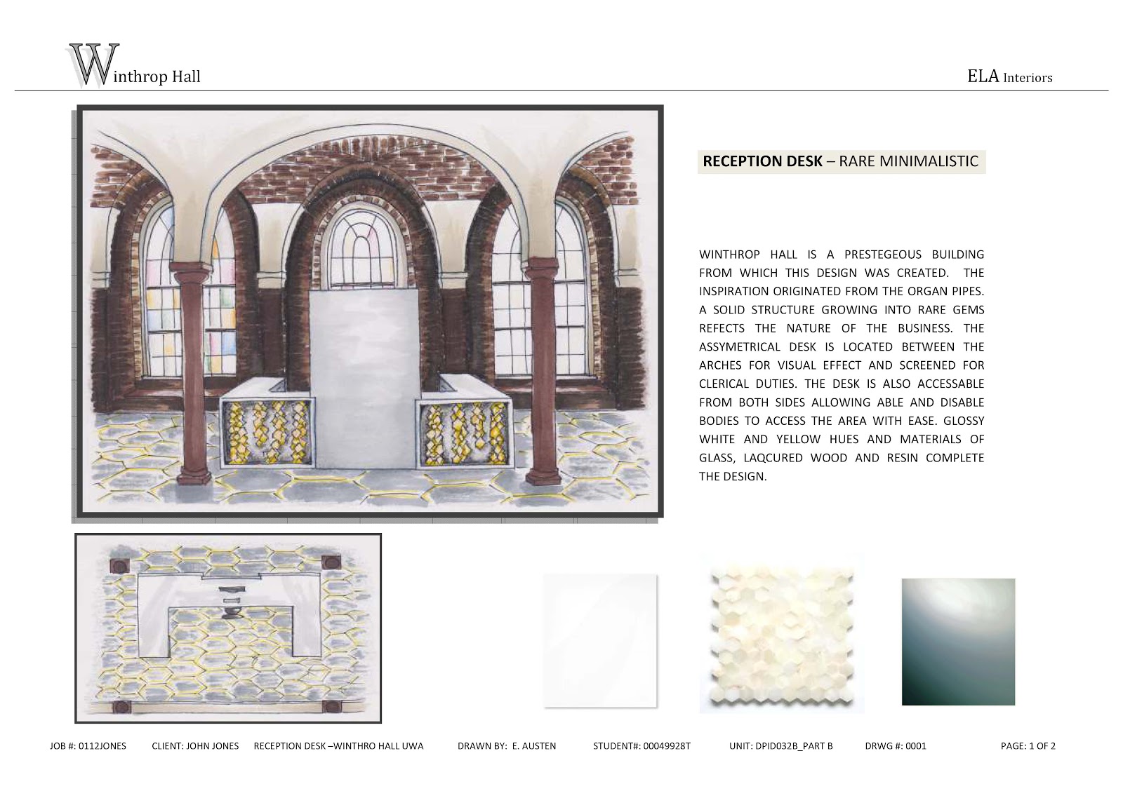 Interiors: DPID032B // Present rendered concept drawings // Assessment 02