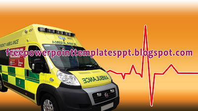 Ambulance Powerpoint Template with Paramedic for Healthcare or Medical ...