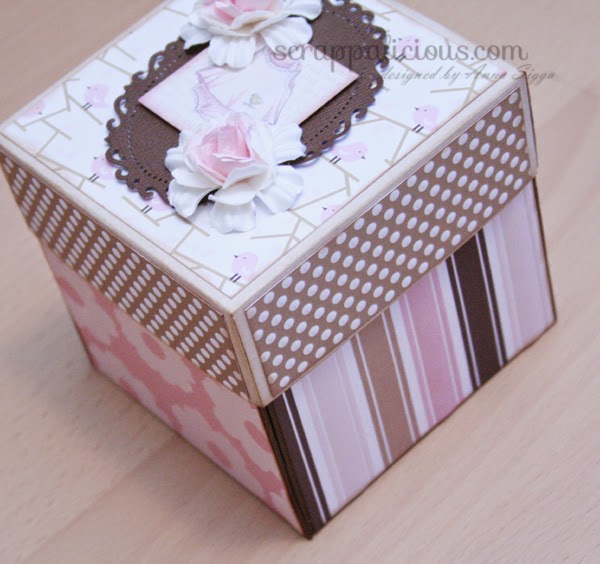 Baby girl explosion box - Scrappalicious!