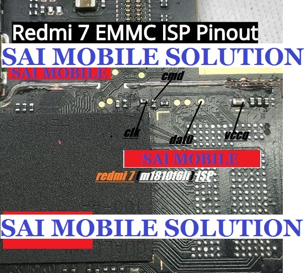 REDMI 7 UNLOCK,REDMI 7 EMMC PINOUT,REDMI 7 ISP PINOUT,REDMI 7 EMMC ...
