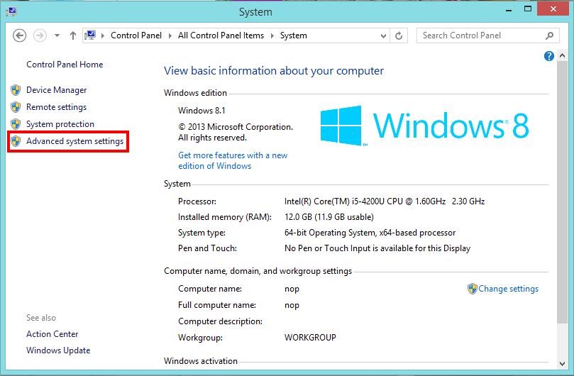 การกำหนด Java Path (JAVA_HOME) ใน Window 8 และ 8.1 | Programming Hunter