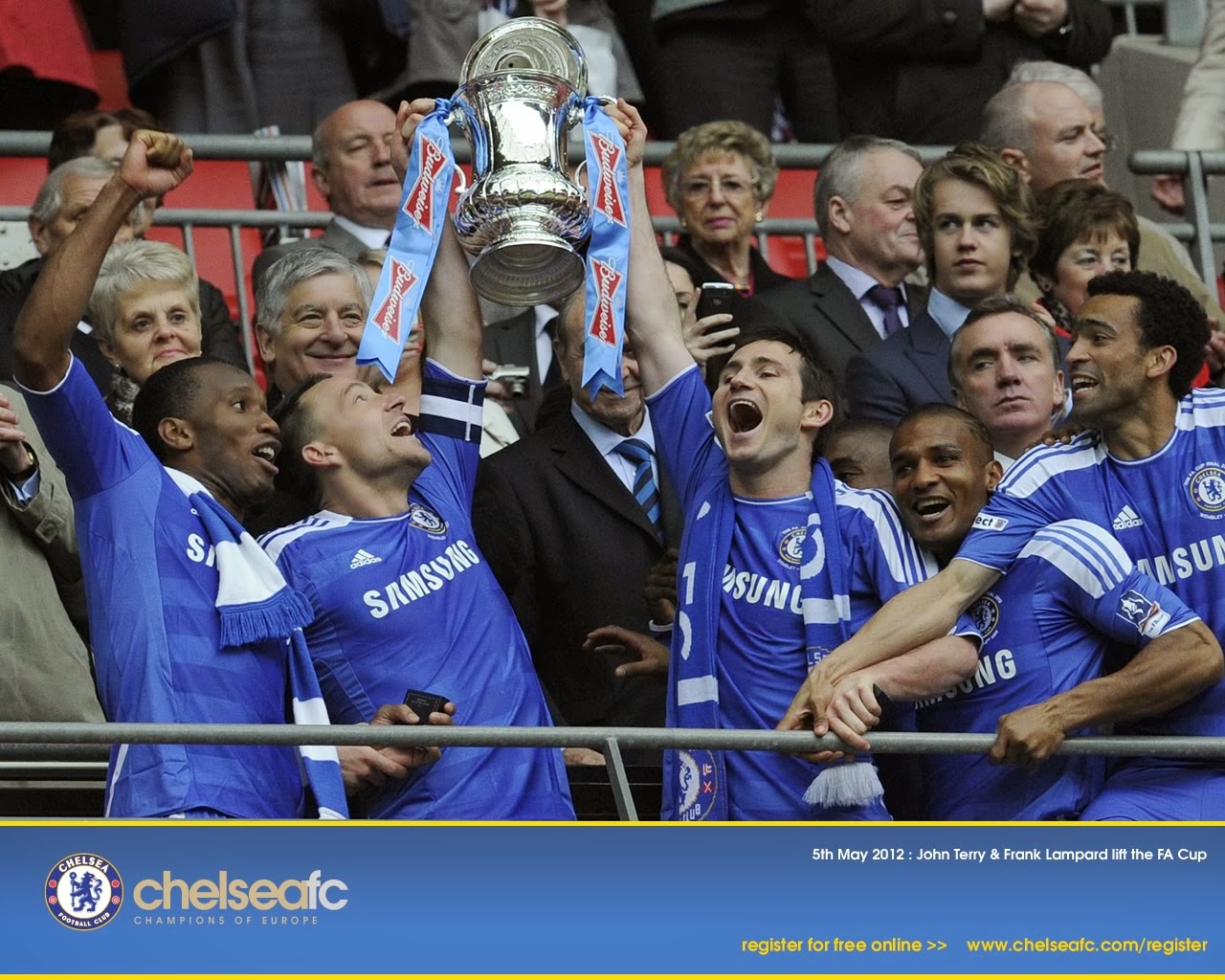 FA Cup Trophy Winners - Player Football Wallpaper