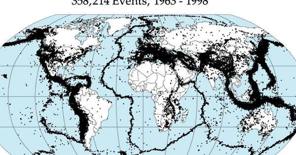HISTORICAL MAPS: Global Earthquake Map - Earthquakes Around The World ...