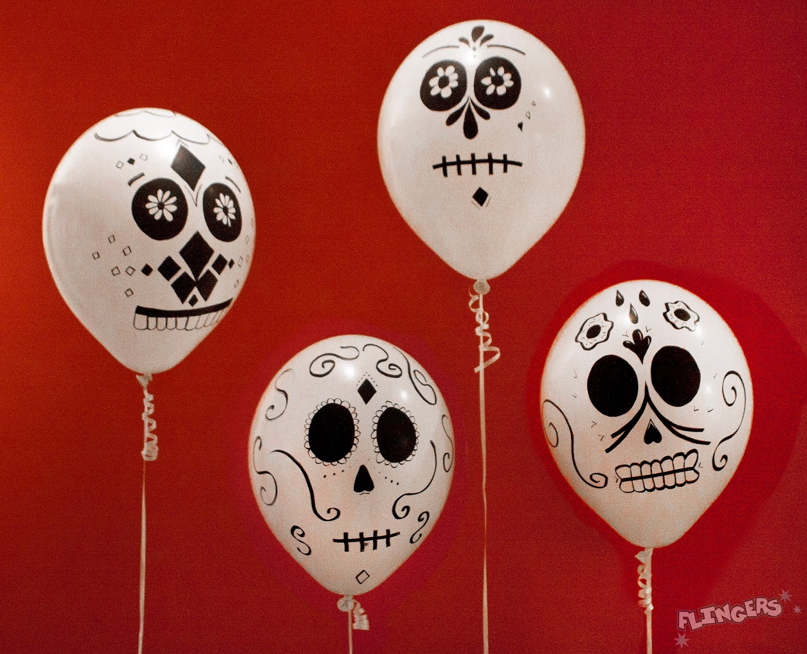 Flingers Party Shop Blog: Day of the Dead Balloon DIY