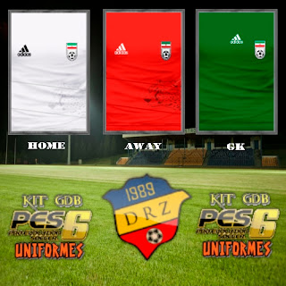 Todo Kits o Uniformes para PES 6 By DRZ: Kit GDB Selección Iran 2016 ...