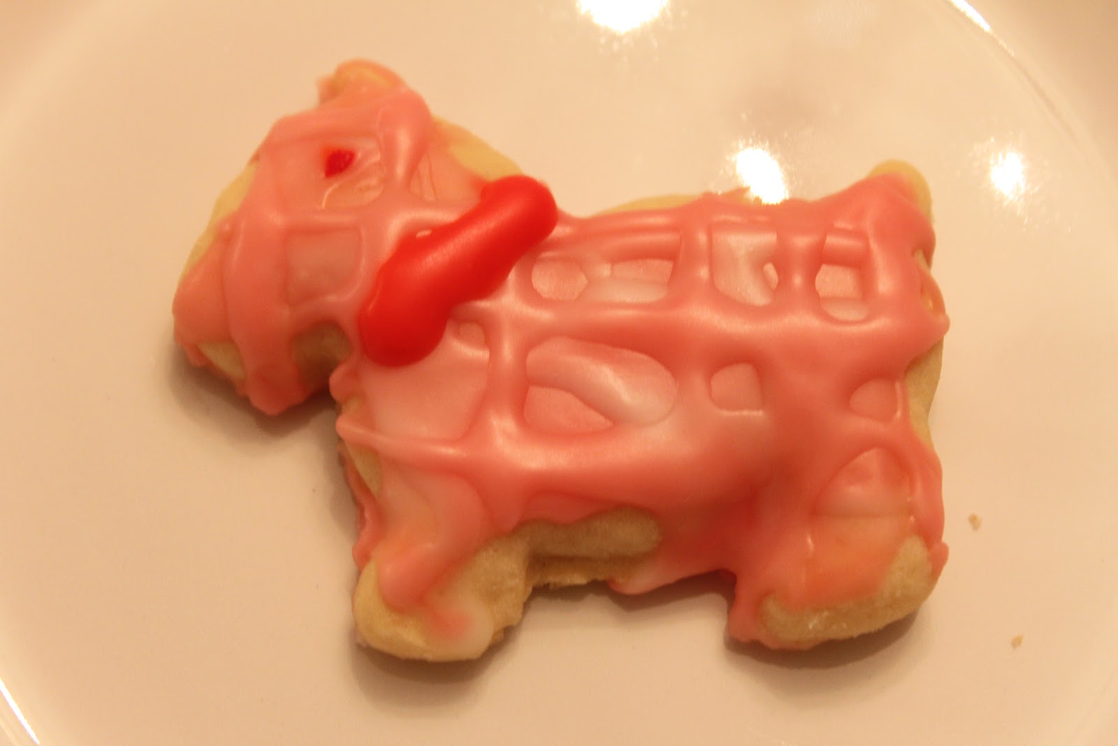 Sugarplum Land: Pink Plaid Scottie Dog Cookies