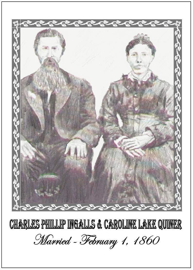 Laura's Sweet Memories: Charles & Caroline Ingalls - February 1, 1860
