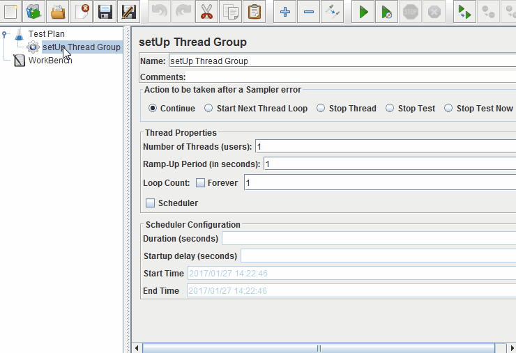 Perflink Jmeter Thread Group Setup Thread Group