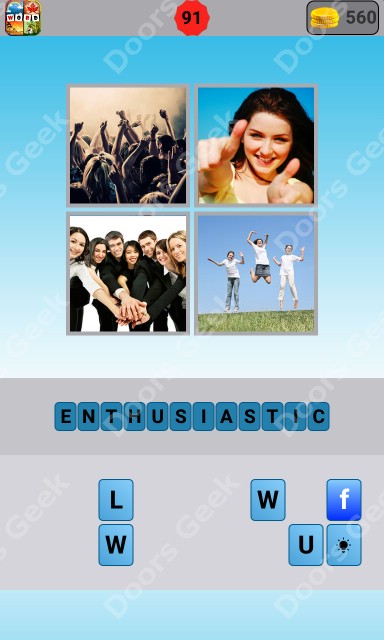 The New: 4 Pic 1 Word Level 91 Answer ~ Doors Geek