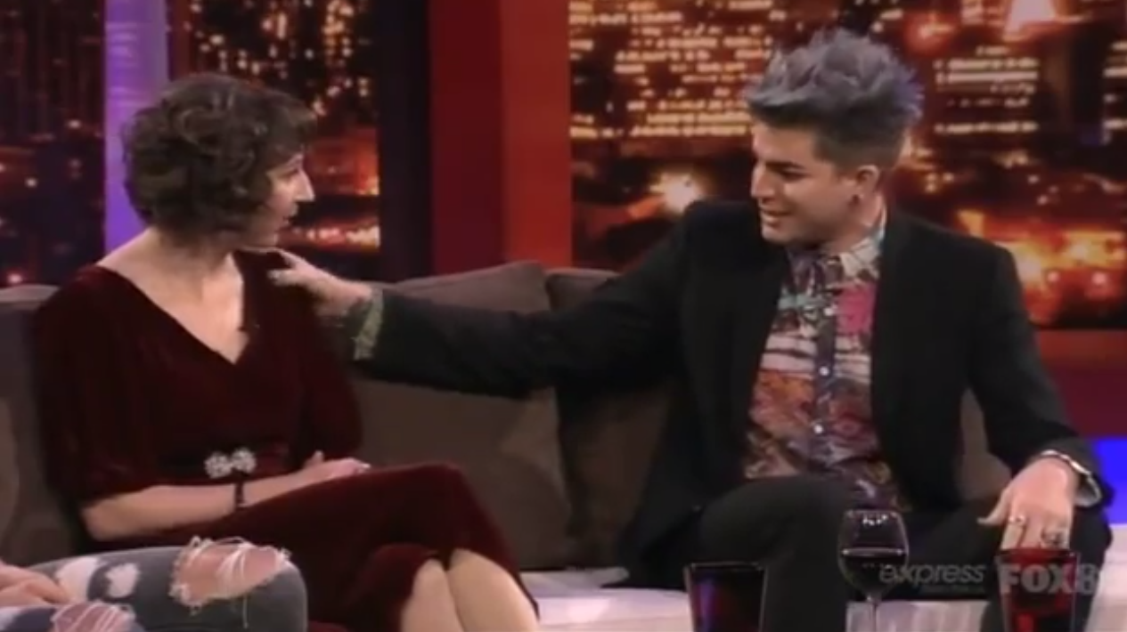 Lilybop 2012: Adam Lambert on ROVE LA Show, Taped Sept 26, 2012 Screencaps