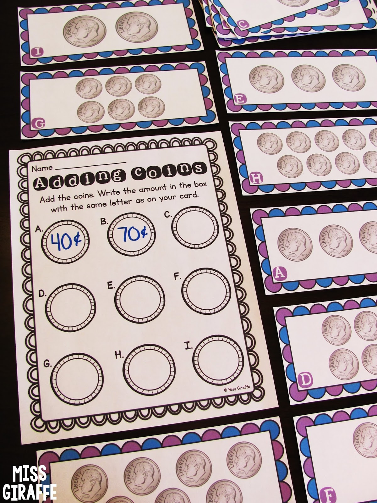 Miss Giraffe's Class: Teaching Money