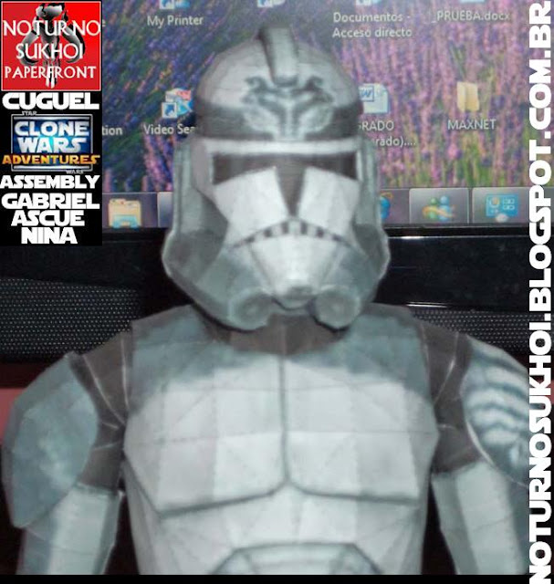 Noturno Sukhoi: Star Wars Clone Wars- Clones Kix-Sinker-Tup_Papercraft