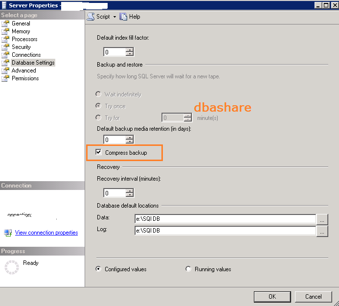 How to enable Backup compression on sql server 2008 R2 | DBA Share