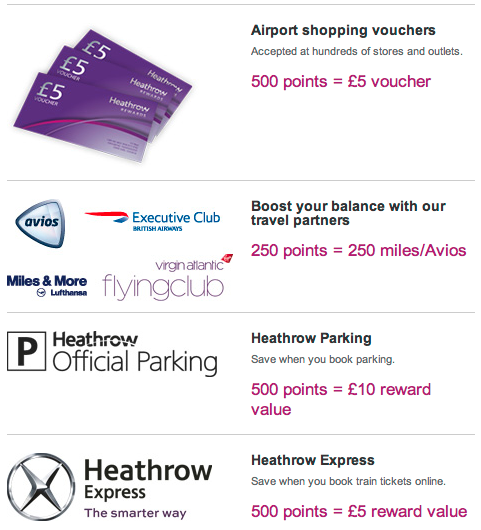 FLY101: 加入Heathrow Rewards送100點