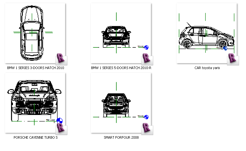 Vehiculos 2D (RFA) | ArquiHoy-Revit