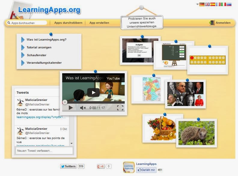 Digitale Unterrichtsmaterialien und Linksammlung: Learningapps.org