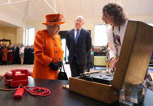 Queen Elizabeth II visited the Science Museum in London