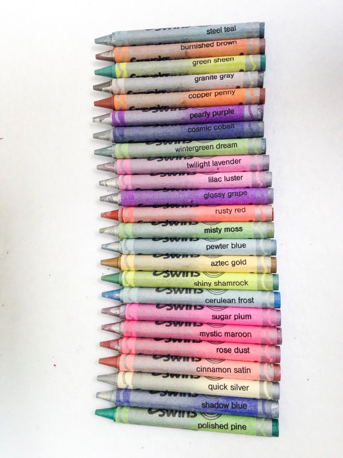 Crayola Silver Swirls: What's Inside the Box | Jenny's Crayon Collection