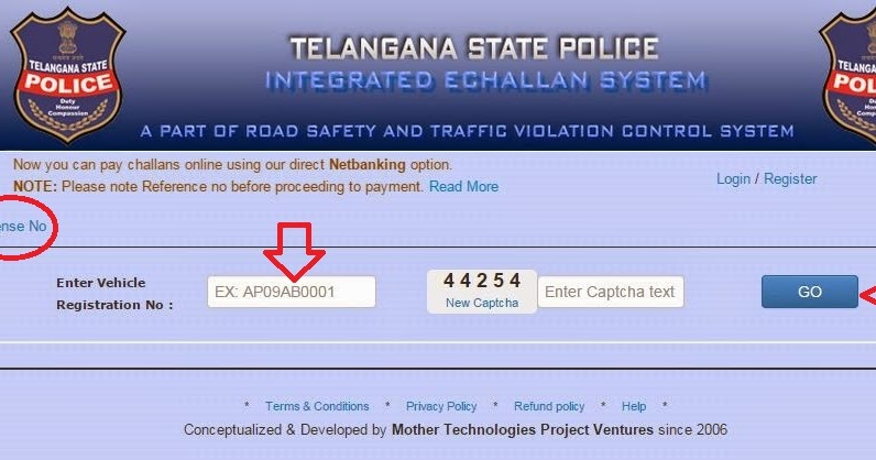 Hyderabad Traffic e challan | Status and Pay Traffic E-Challan Online ...