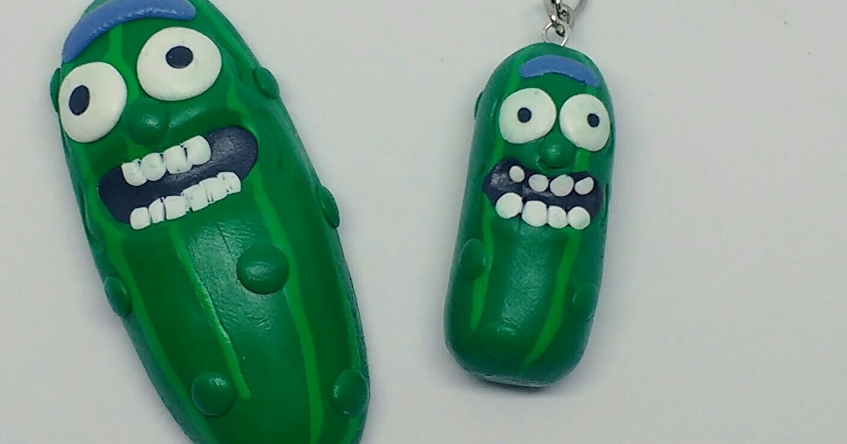 G.R.D.I. Art and Hobby: Pickle Rick (polymer clay)