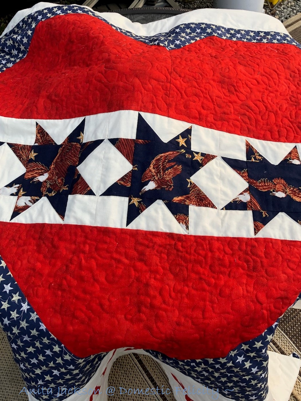 Domestic Felicity ~: Peace, Love & Quilt - April OMG Completed