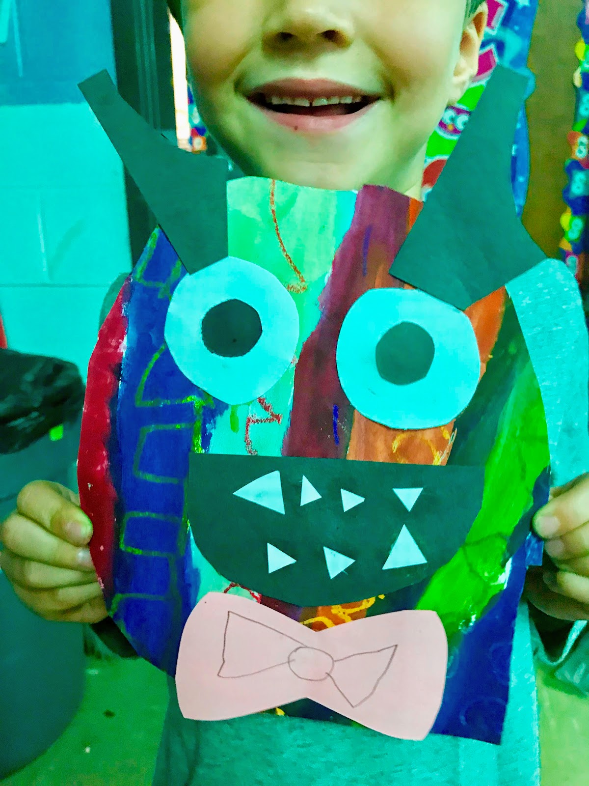 Elements of the Art Room: Kindergarten Line Painting Monsters